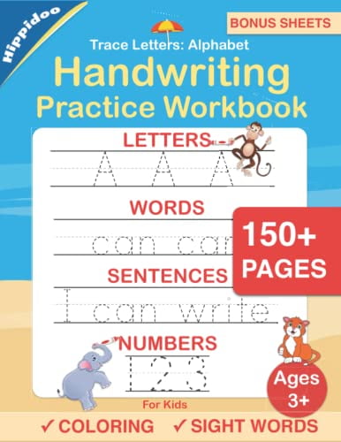 Pre-Owned Trace Letters: Alphabet Handwriting Practice workbook for ...