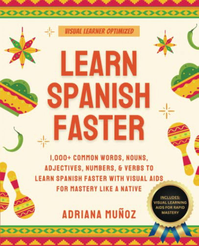 Pre-Owned Learn Spanish Faster: 1,000+ Common Words, Nouns, Adjectives ...