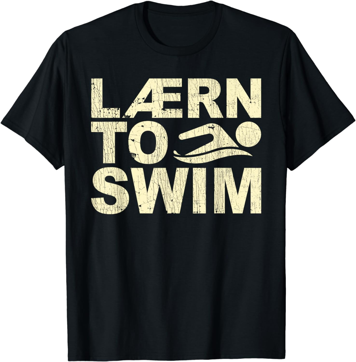 Learn To Swim Swimmer Swimming Lover Funny T-Shirt - Walmart.com