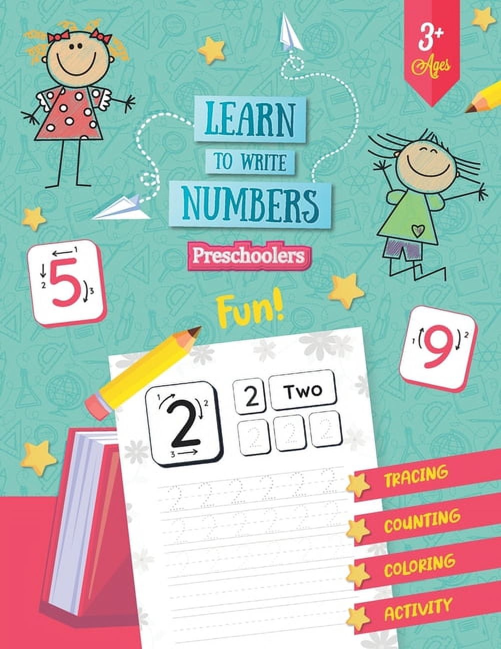 Learn To Write Numbers Preschoolers: Number Tracing Workbook - 8.5x11 ...