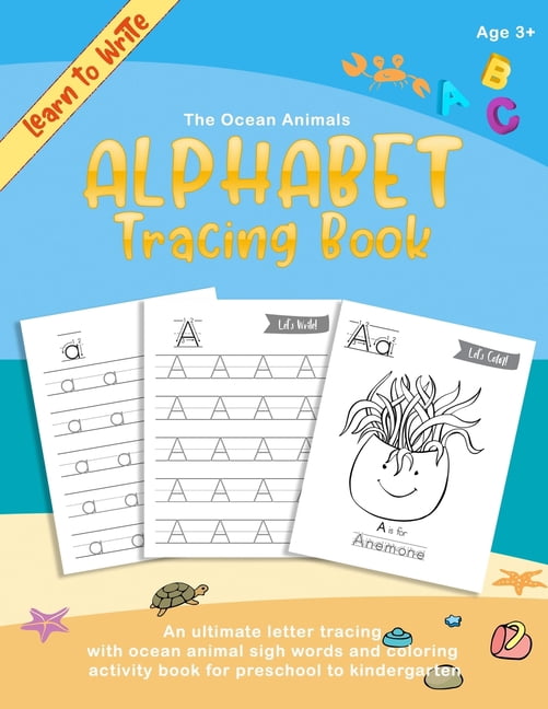 Learn to Write: Learn to Write - The Ocean Animals ABC Alphabet Tracing ...
