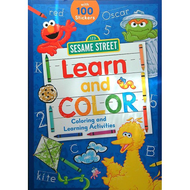 Learn and Color Learning Activities Book (Sesame Street) - Walmart.com
