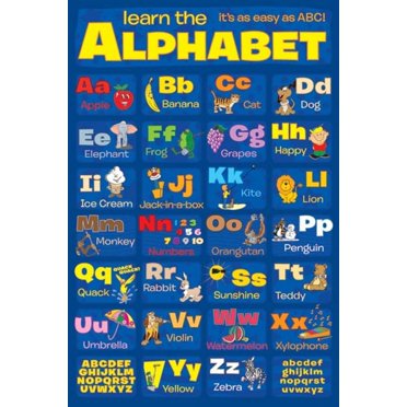 Disney - Alphabet Poster Print (22 x 34) - Walmart.com