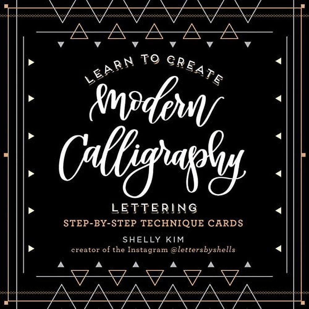 Pre-Owned Learn to Create Modern Calligraphy Lettering: Step-by-step Technique Cards Paperback ...