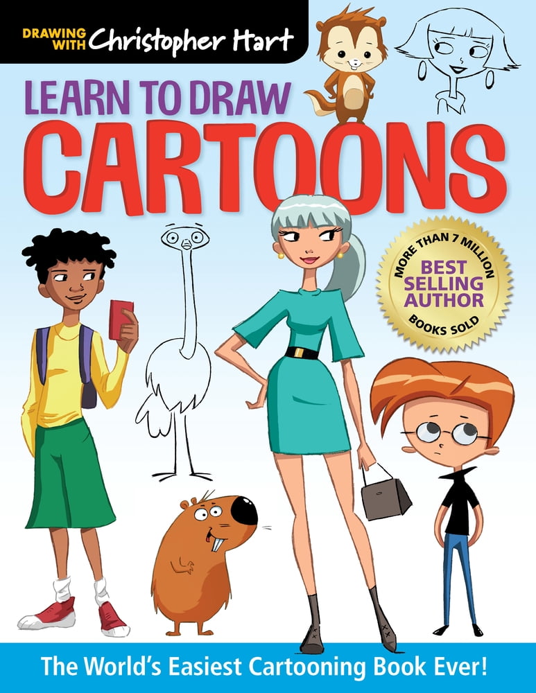 Pre-Owned Learn to Draw Cartoons: The World's Easiest Cartooning Book ...