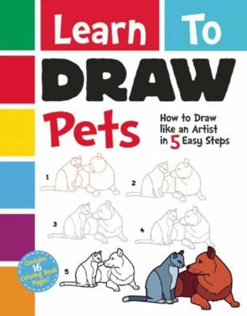 Pre-Owned Learn to Draw Pets: How to Draw Like an Artist in 5 Easy ...