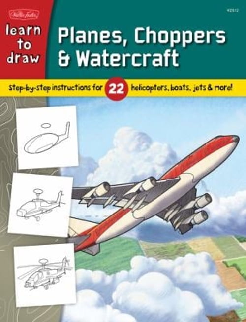 Pre-Owned Learn to Draw Planes, Choppers & Watercraft (Paperback ...