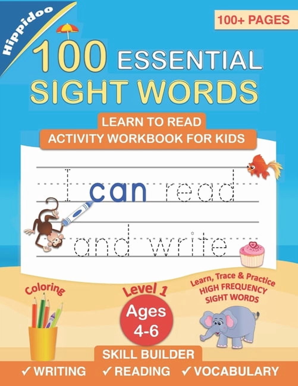 Learn to Read Sight Words: A Preschool, Pre k, kindergarten, 1st grade ...