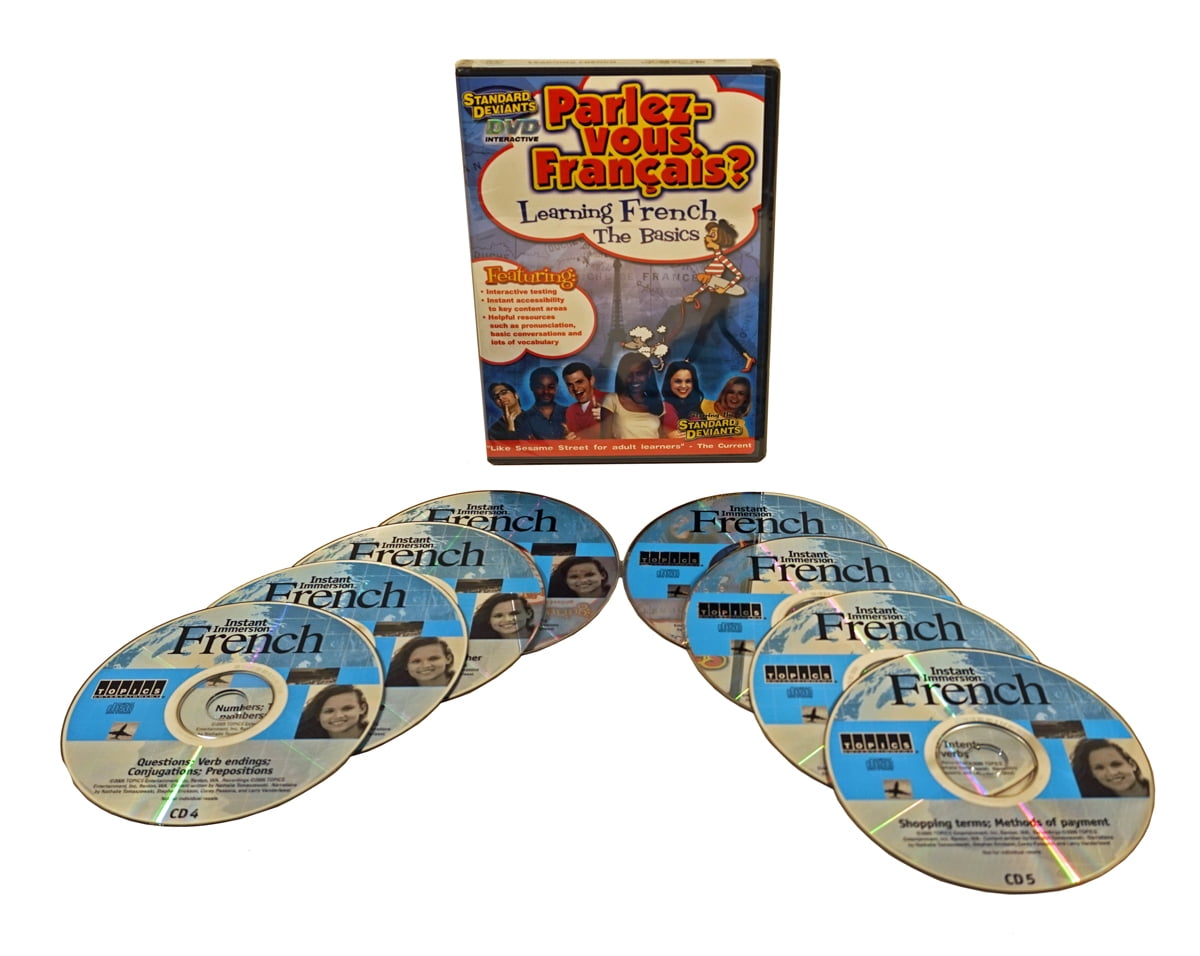 Learn to Speak French Language 8 Audio CDs and Standard Deviants Basics ...