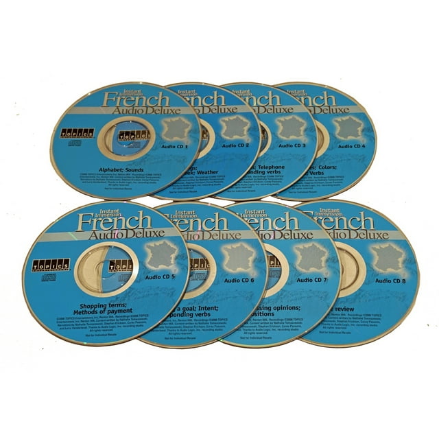 Learn to Speak French Language Audio Instruction (8 Audio CDs) plays in ...