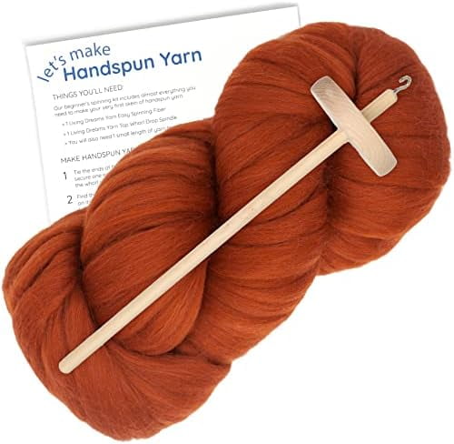 Learn to Spin - Beginner's Spinning Kit with Drop Spindle and Merino ...