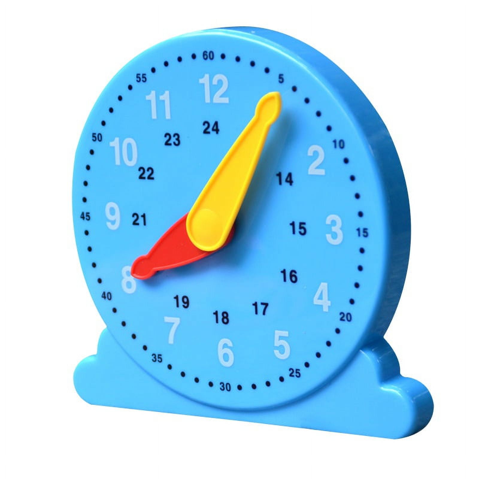 Learn to Tell Time Clock Model Teaching Kids Baby Early Learning ...