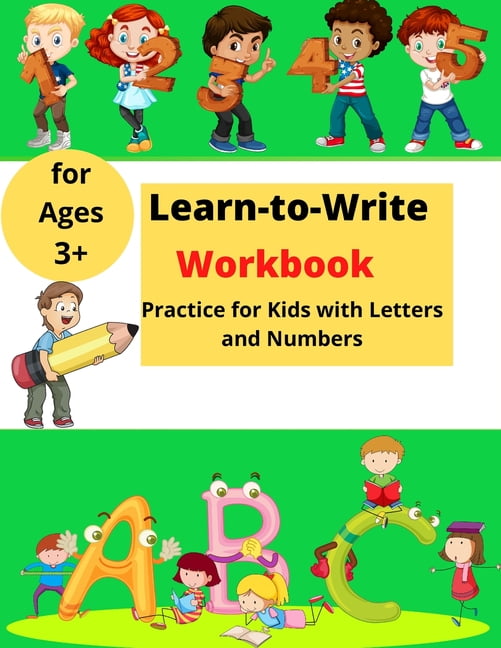 Learn-to-Write Activity Book: For Kids with Lines, Letters and Numbers ...