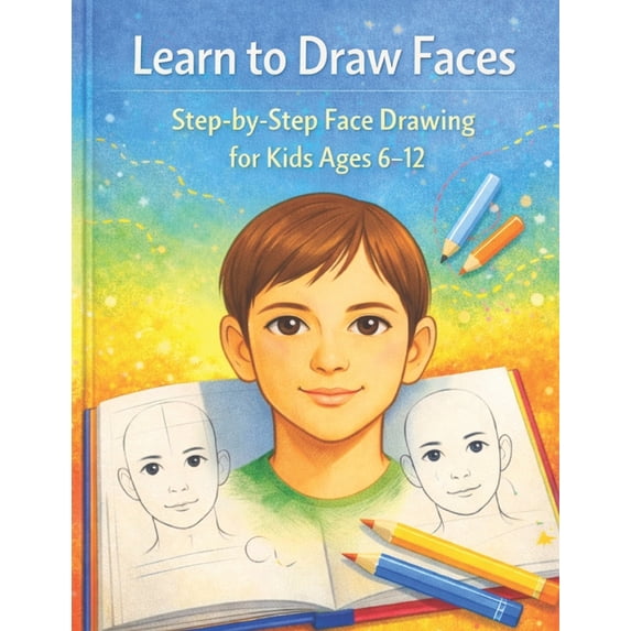 Learn to draw faces: Step-by-Step Face Drawing for Kids Ages 6-12 ...