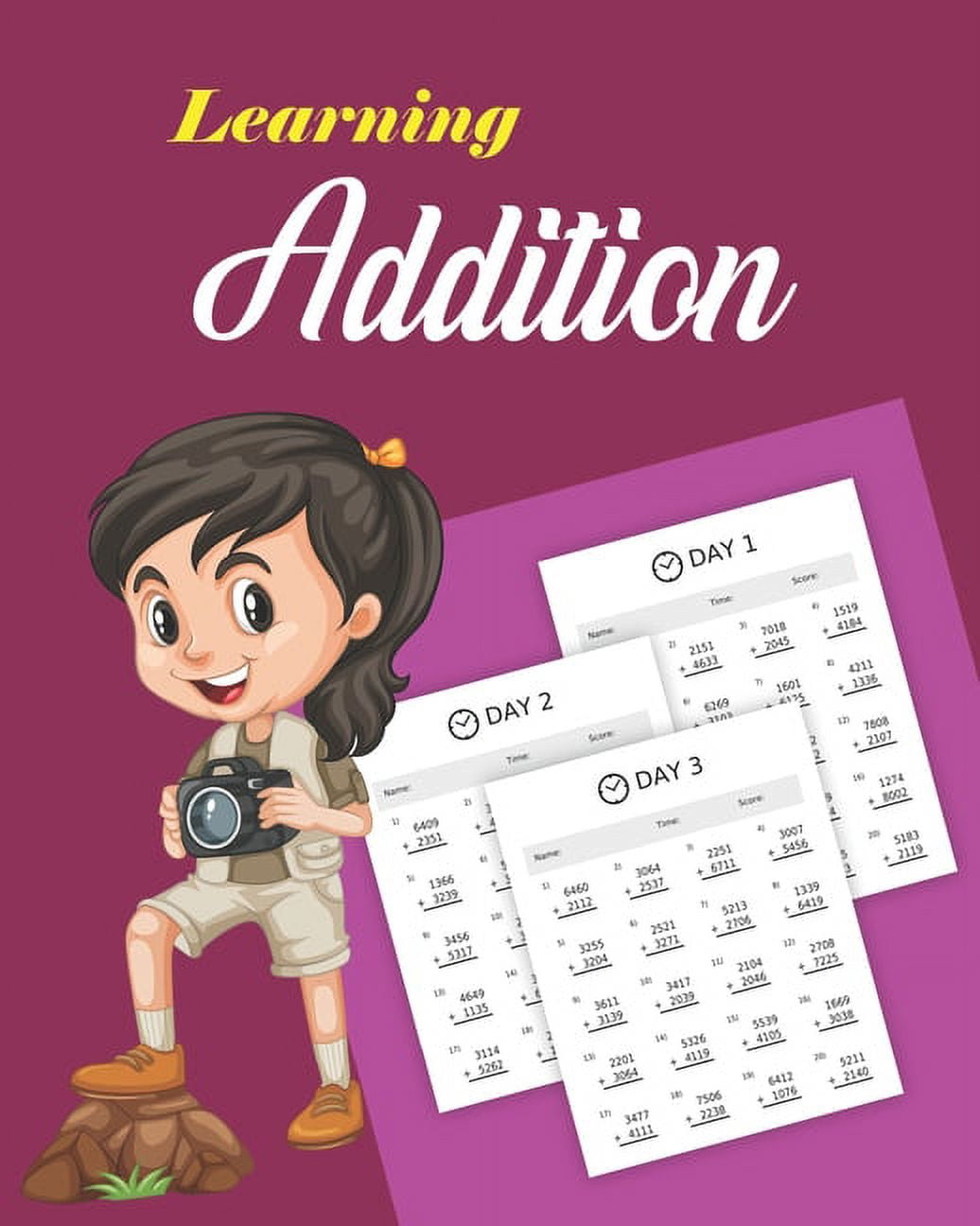 Learning Addition: 100 days of learning addition for kids (Paperback ...