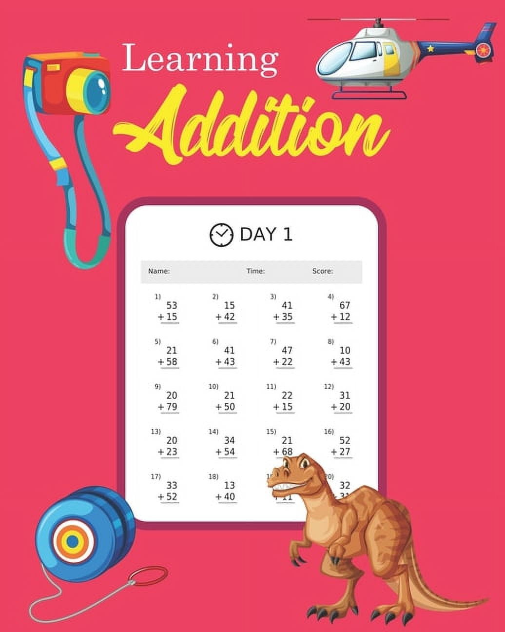Learning Addition: 100 days of learning addition for kids (Paperback ...
