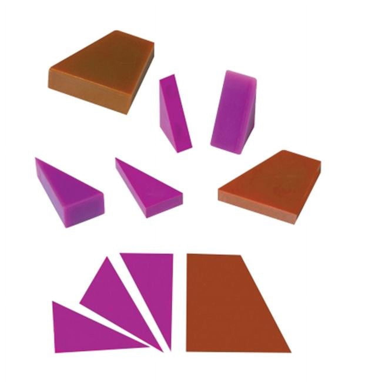 Learning Advantage 1435970 WCA Manipulative Pattern Block Set - 1 cm ...