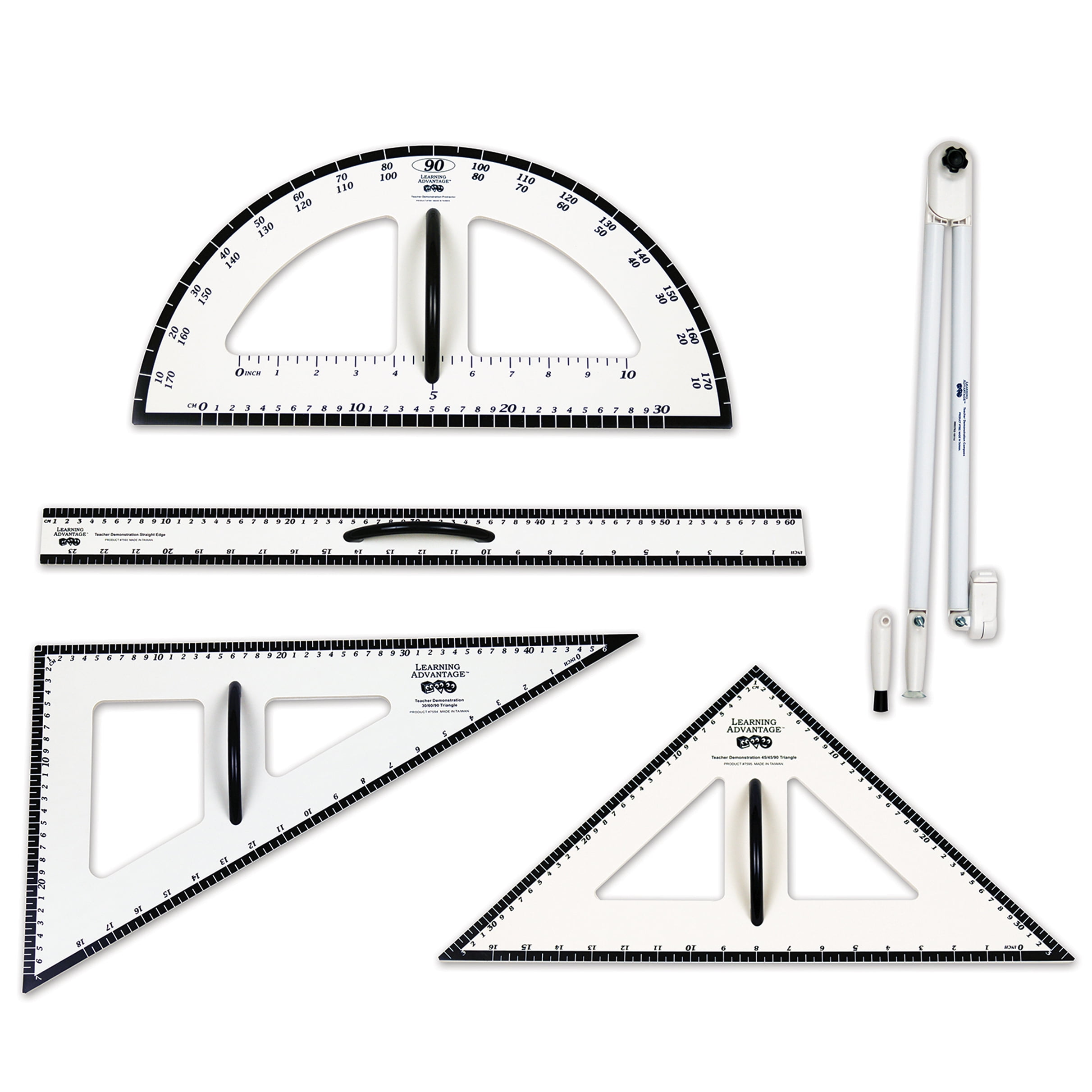 Learning Advantage Dry-Erase Magnetic Measurement Set, Black/White ...