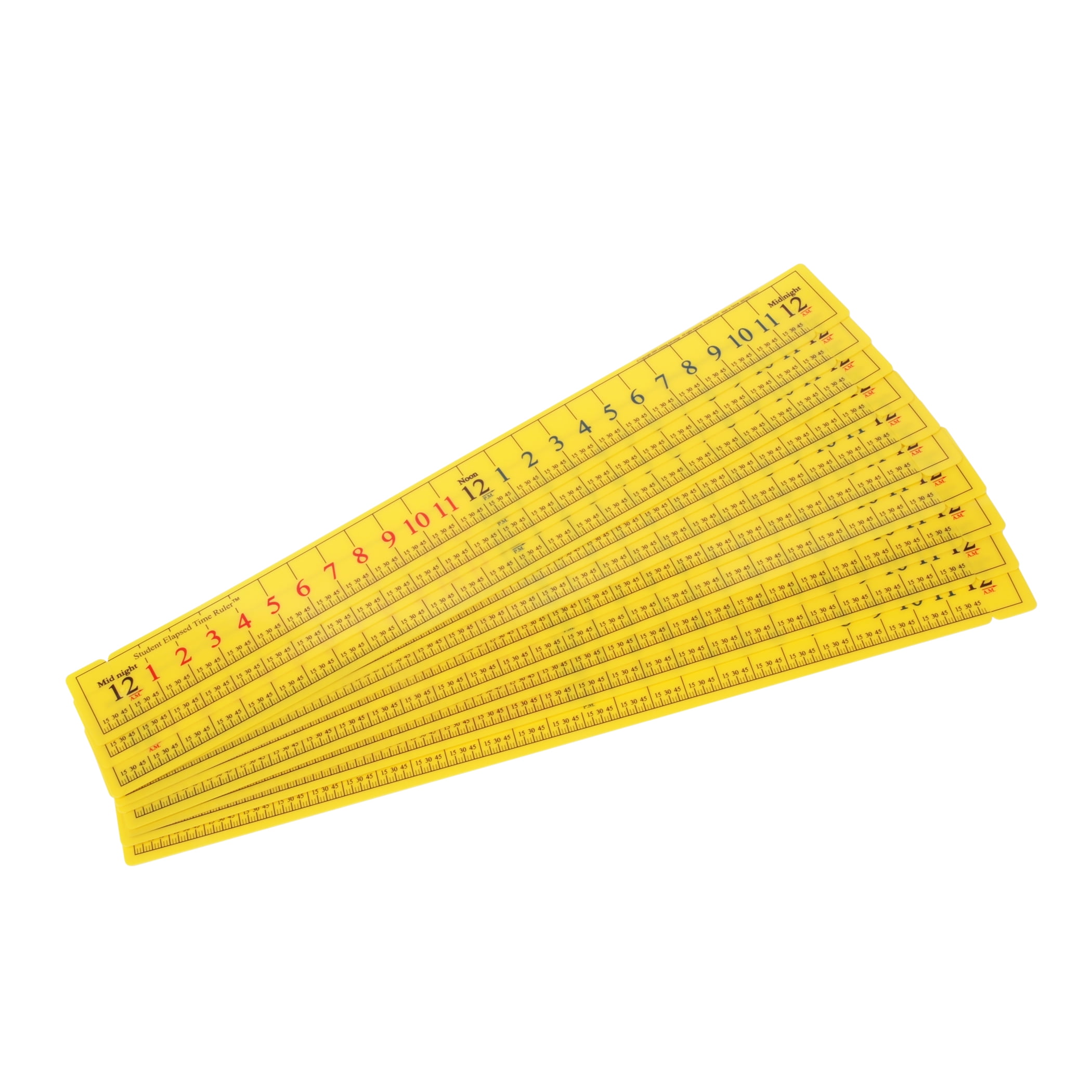 Learning Advantage Elapsed Time Ruler, Student Size (10 Pieces ...