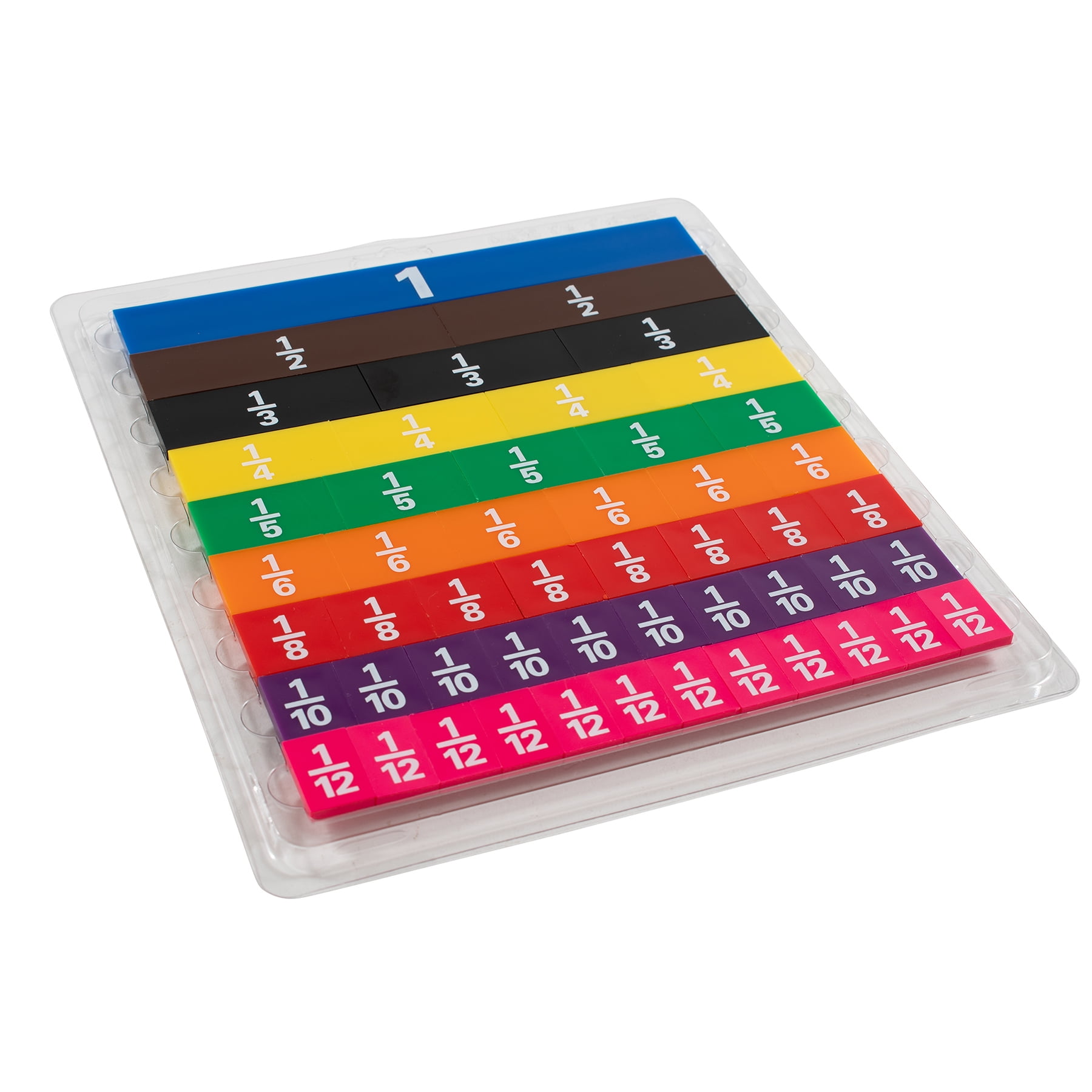Learning Advantage Fraction Tiles with Work Tray Set - Walmart.com