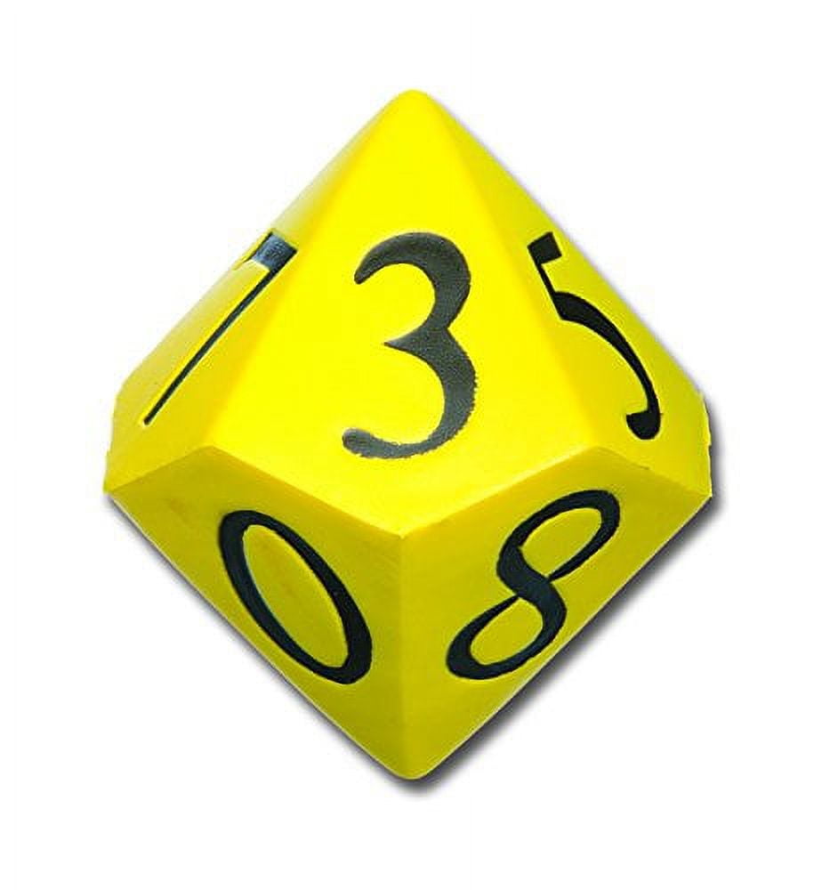 Learning Advantage Jumbo Polyhedra Die - 10 Sides - Large Foam Dice for ...