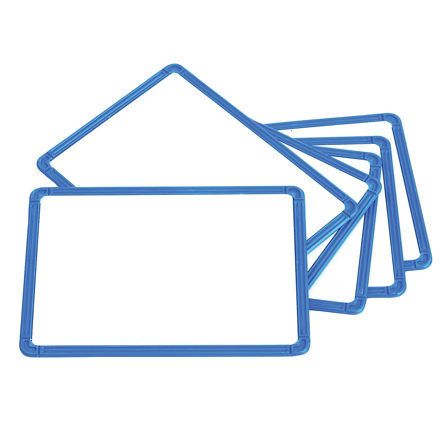 Learning Advantage Plastic Framed Metal Whiteboards - Blue - Set of 6 ...