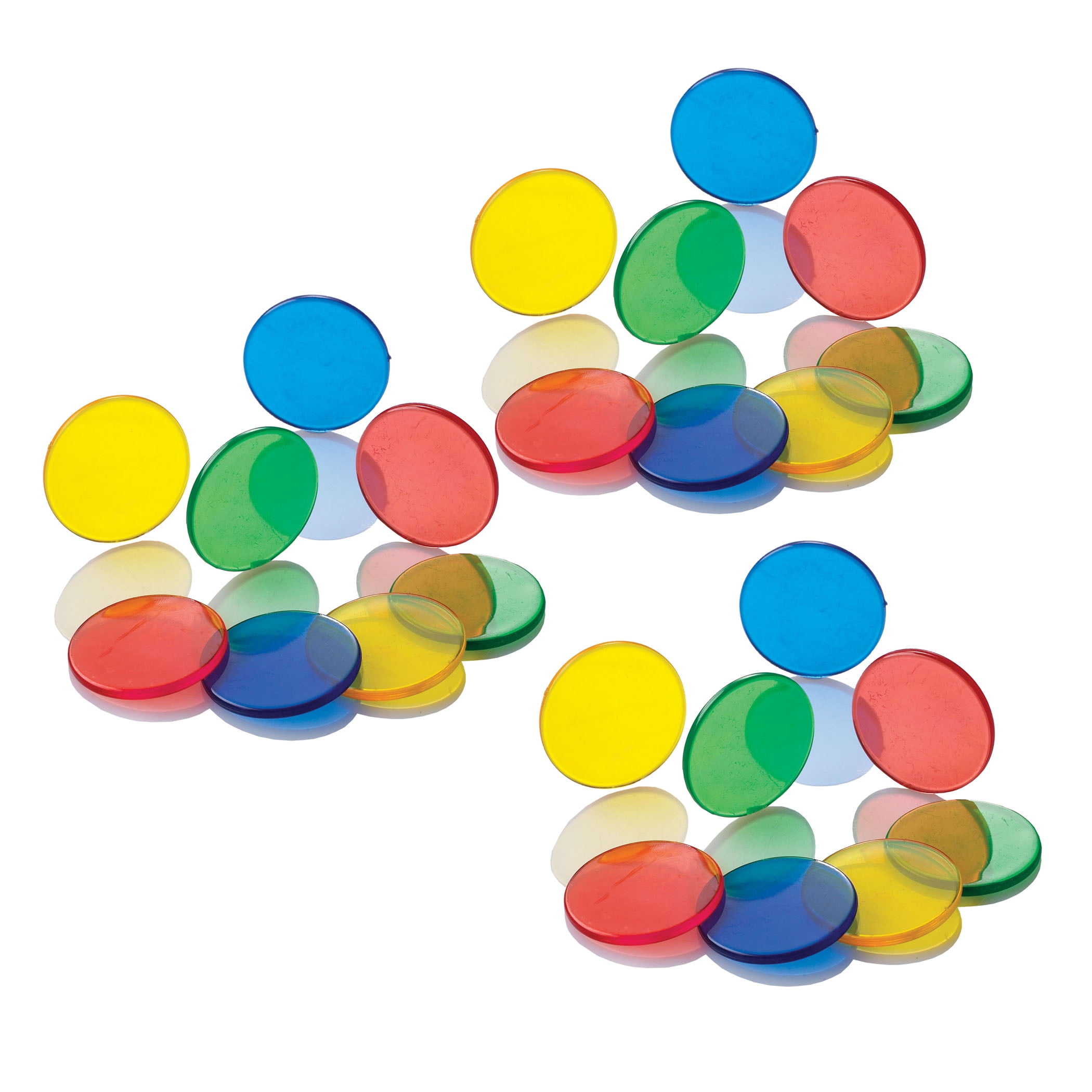 Learning Advantage Transparent Counters - 1" - 250 Per Set - 3 Sets - Walmart.com