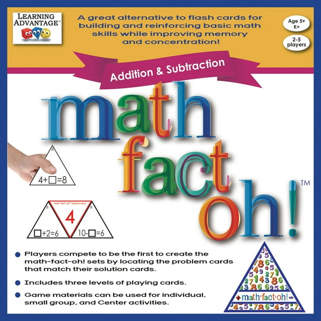 Learning Advantage math-fact-oh! Addition & Subtraction - Walmart.com