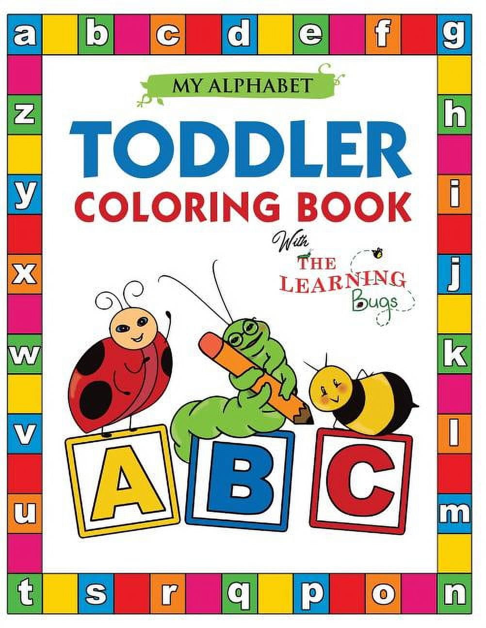 Learning Bugs Kids Books My Alphabet Toddler Coloring Book with The ...