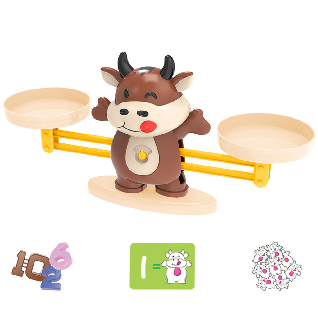 Learning Child Toys Tianping Cattle Math Match Balancing Scale Game Toy ...