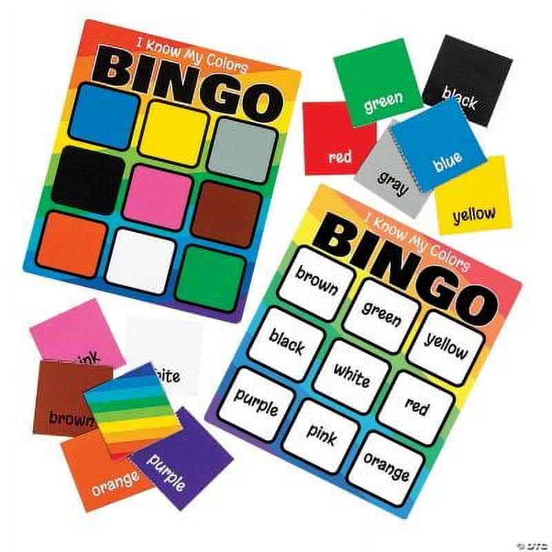 Learning Colors Dry Erase Bingo, Classroom, Educational, 12 Pieces ...