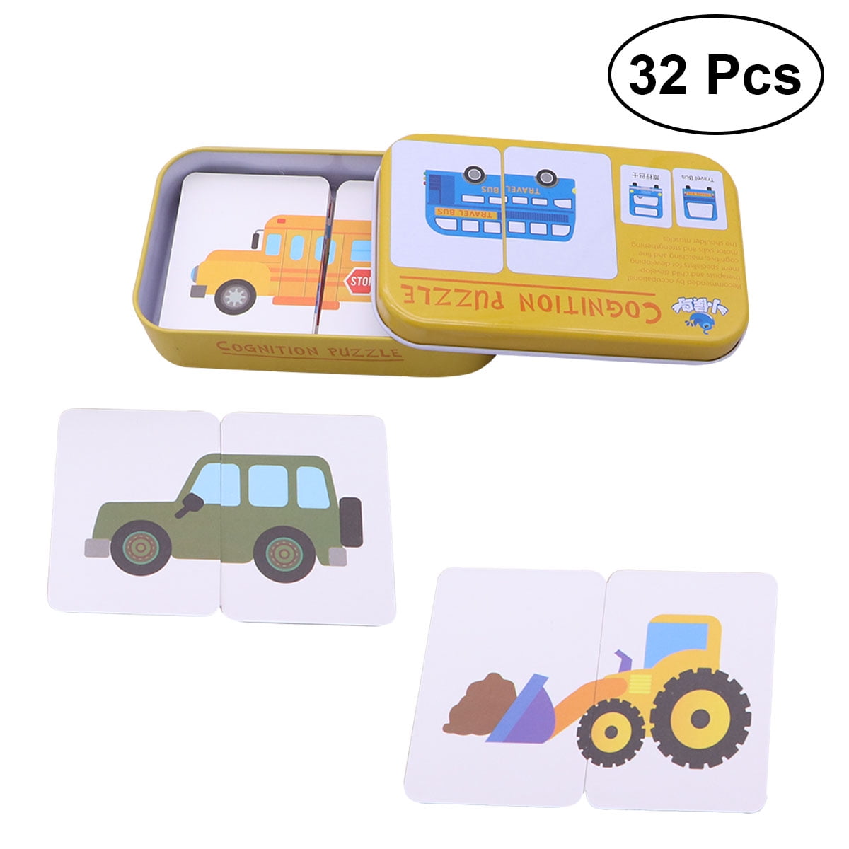 Toyandona Jigsaw Puzzle Set Tin 6Pack 5.4x3.3x1.1in - Walmart.com