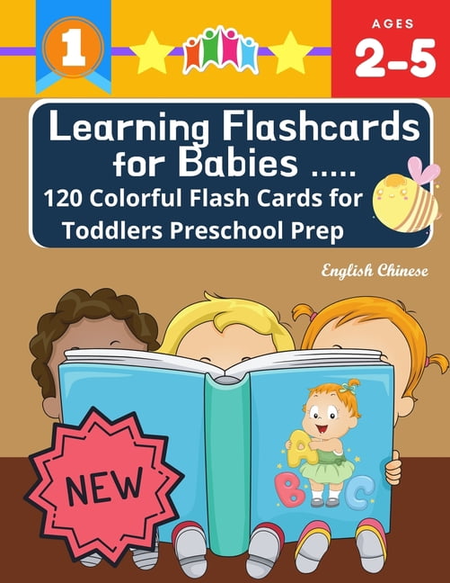 Learning Flashcards for Babies 120 Colorful Flash Cards for Toddlers ...