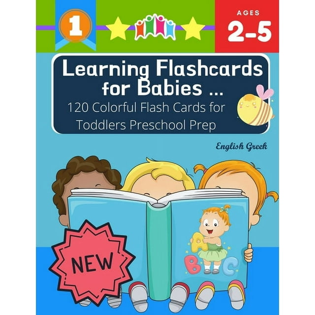 Learning Flashcards for Babies 120 Colorful Flash Cards for Toddlers ...