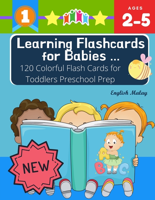 Learning Flashcards for Babies 120 Colorful Flash Cards for Toddlers ...