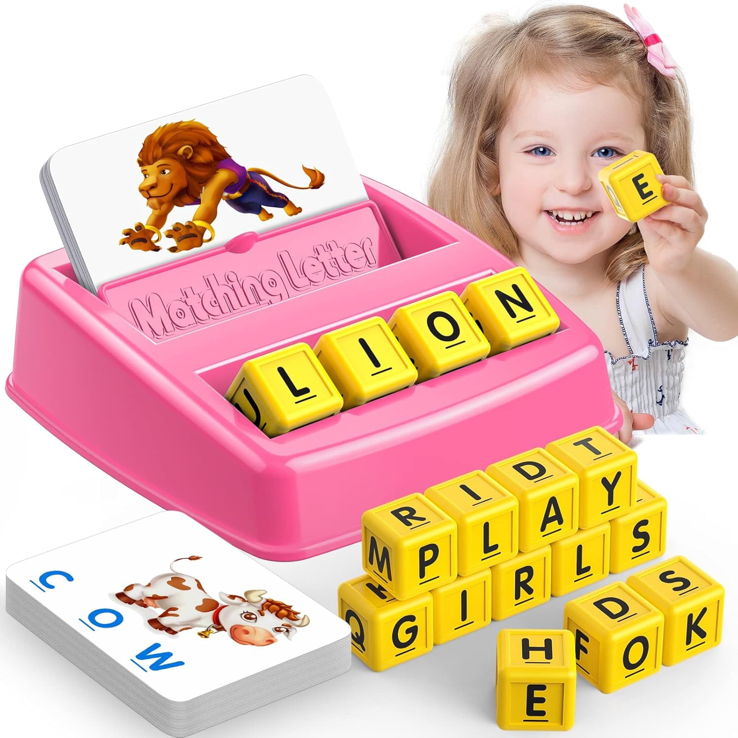 Learning Games for Kids Ages 3-8, Matching Letter Game for Kids Toys ...