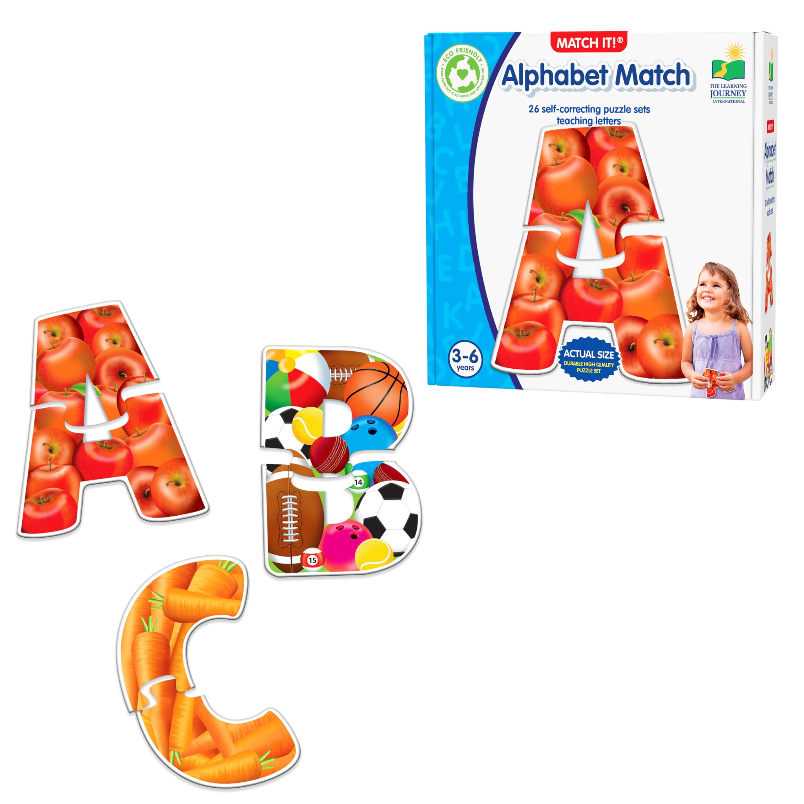 The Learning Journey: Match OIF8 It! - Alphabet Match - 26 Self Correcting Puzzle Sets Teaching ...