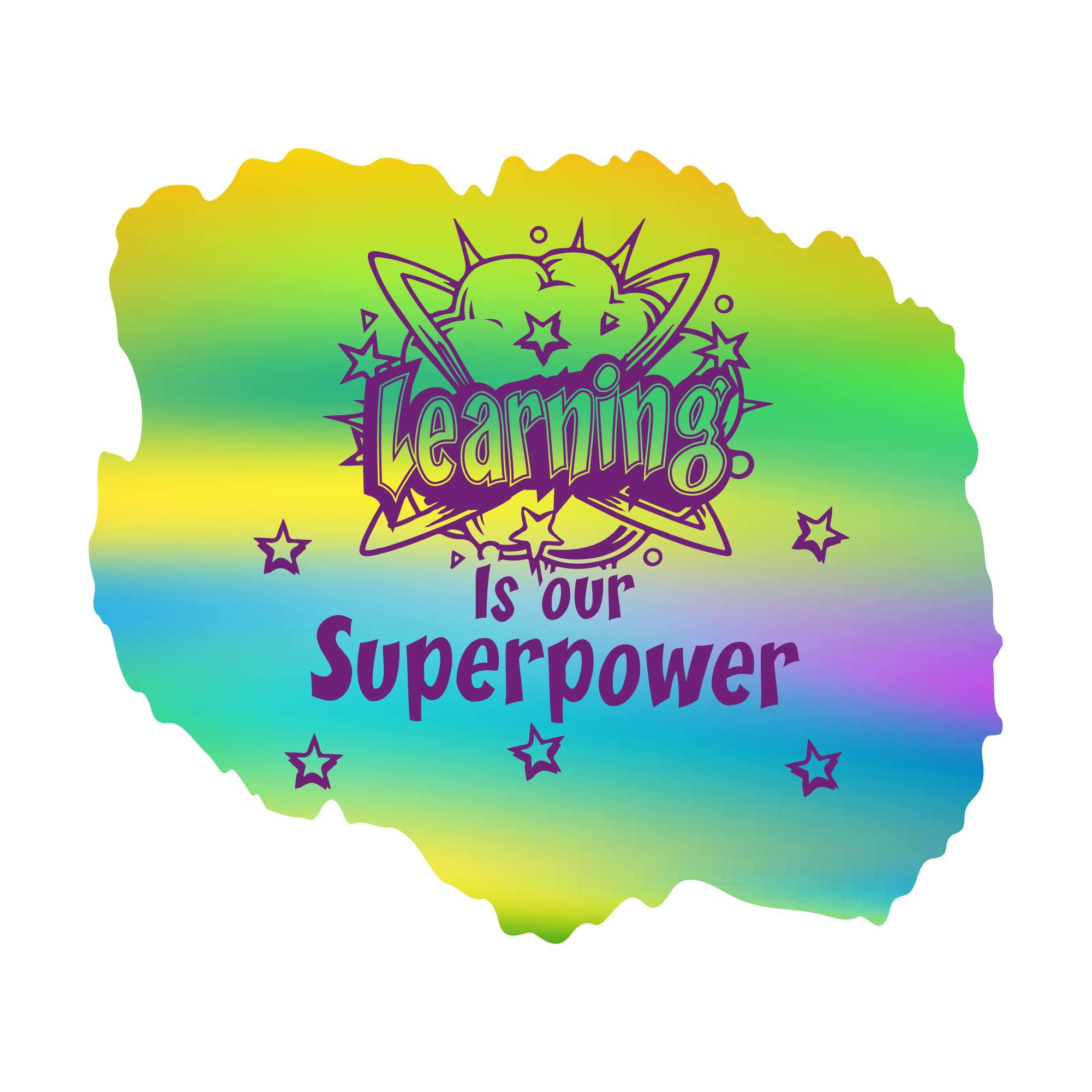 Learning is Our Superpower Classroom Motivational Education Quote Decor ...