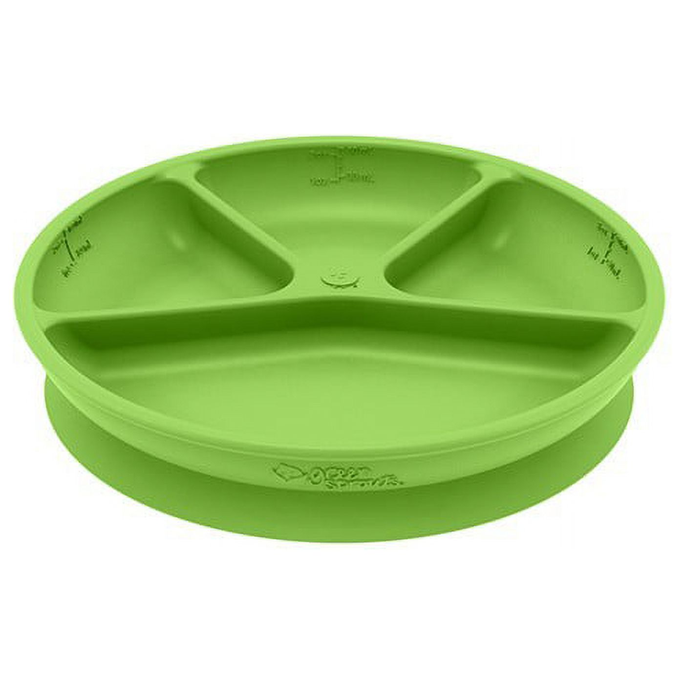 Learning Plate - Green - Walmart.com