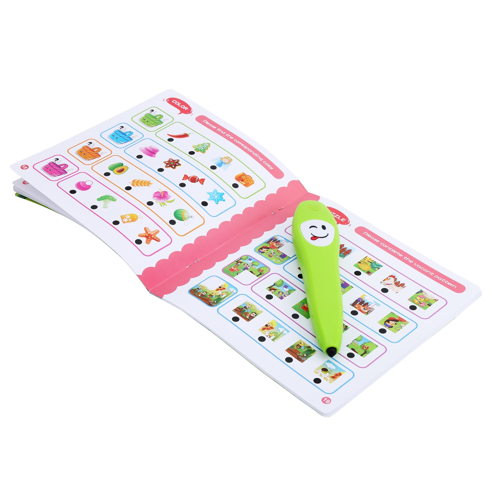 Learning Reading Pen,Children Point Reading Pen English Figure Logic ...