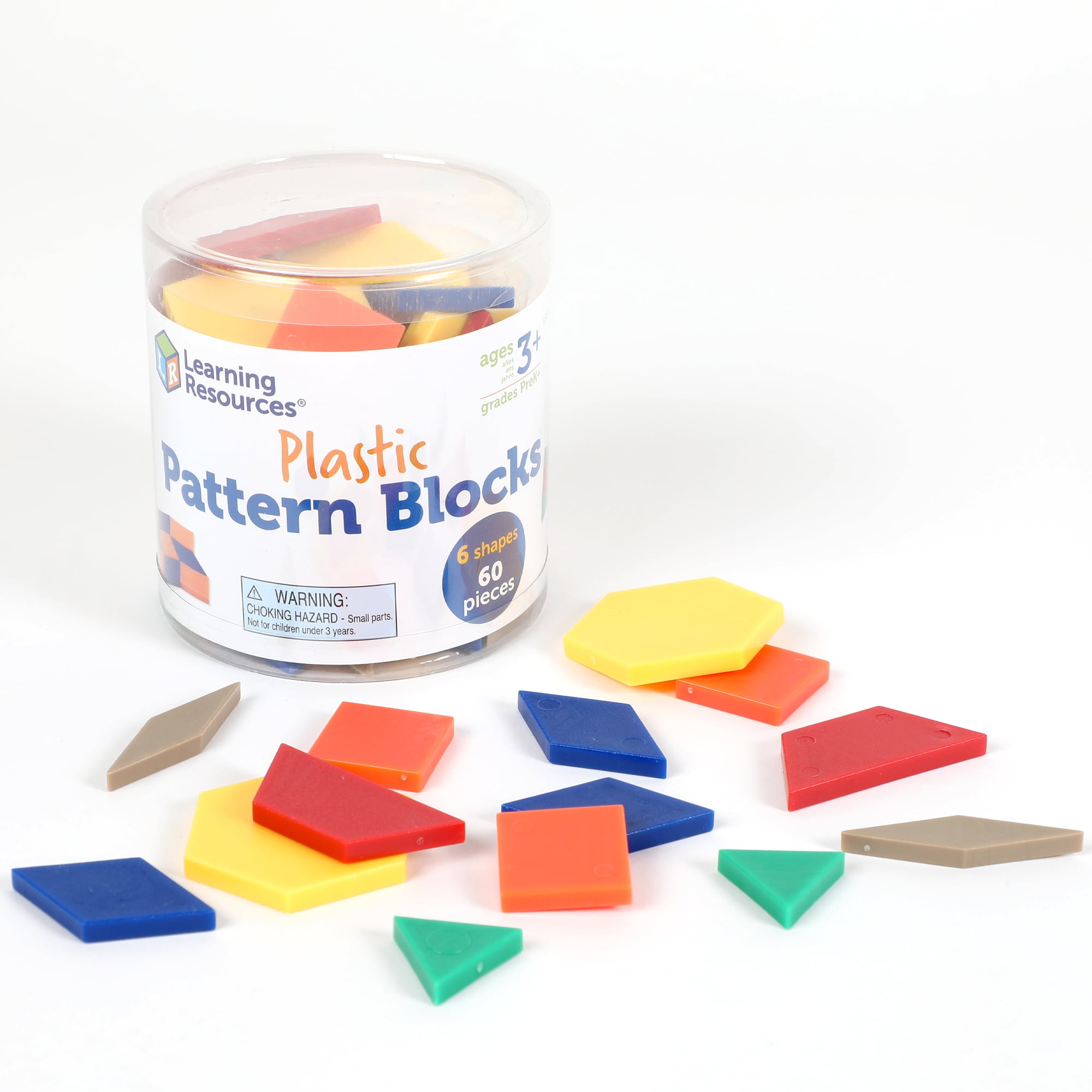 Learning Resouces Pattern Blocks, Shape Sorting for Kids Ages 4 and Up ...