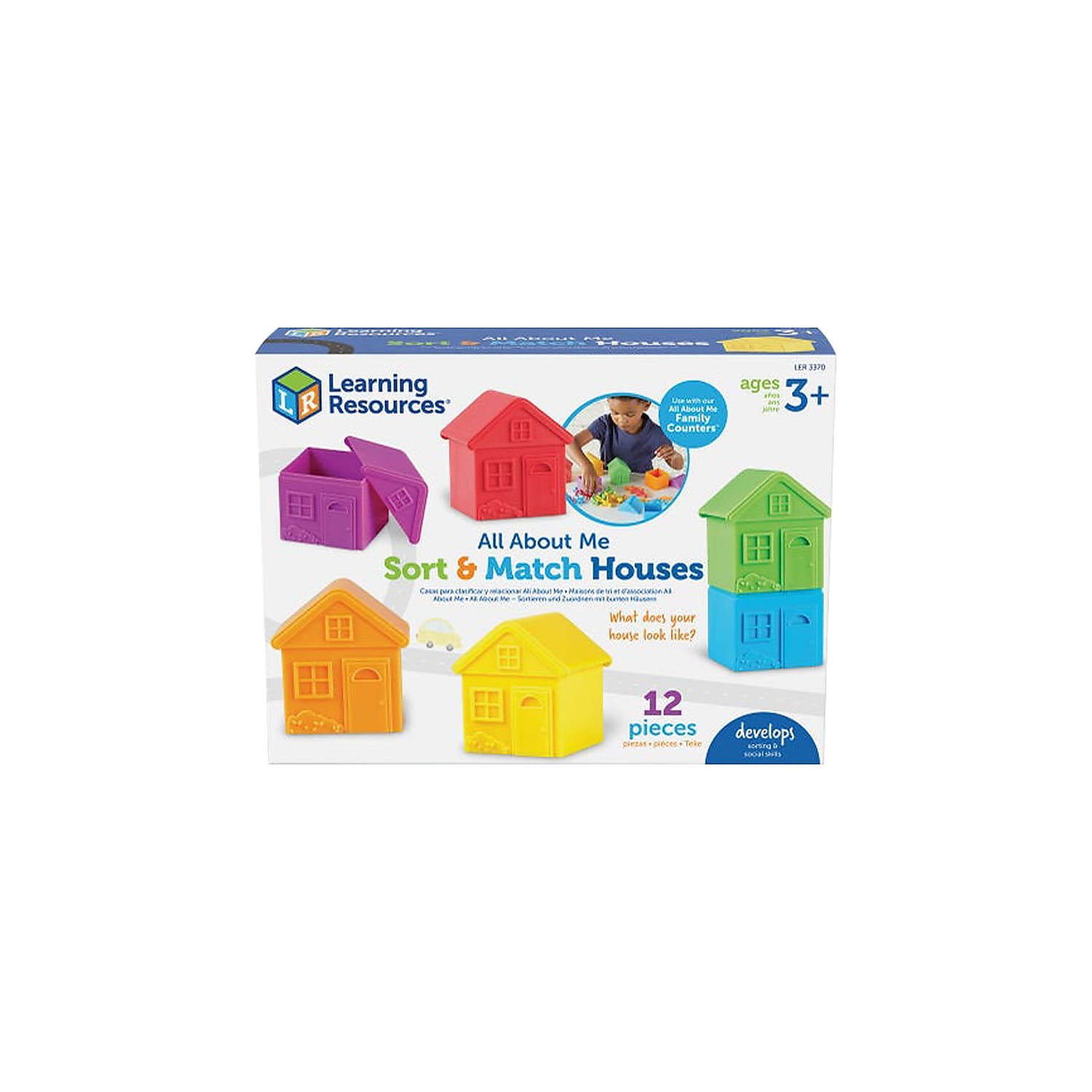 Learning Resources All About Me Sort & Match Houses Assorted Colors ...