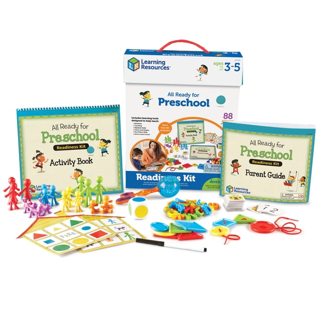 Learning Resources All Ready for Preschool Readiness Kit, Girls and ...