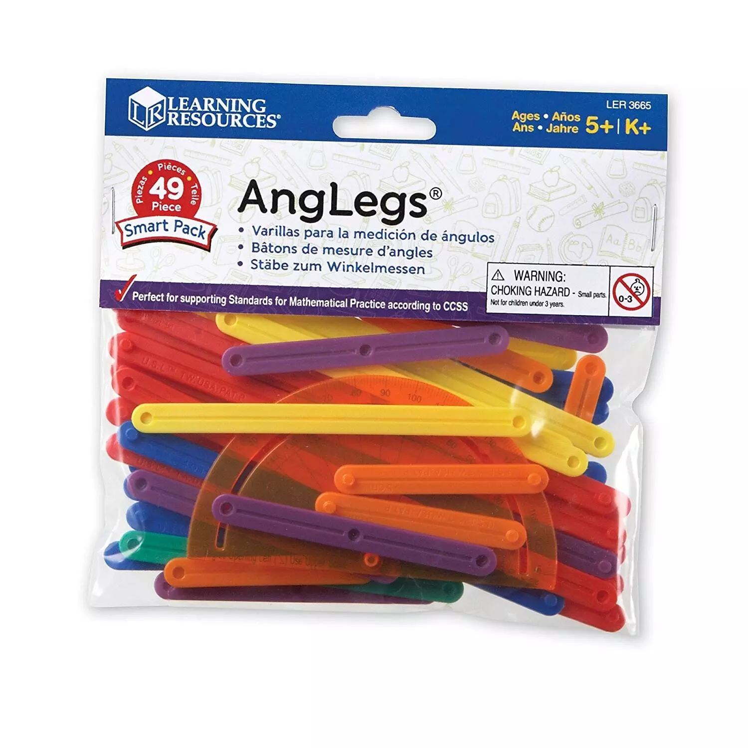 Learning Resources AngLegs Smart Pack 49/Set (LER3665) - Walmart.com