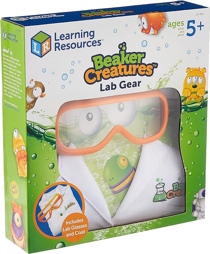 Learning Resources Beaker Creatures Lab Gear - 2 Pieces, Ages 5+ Lab ...