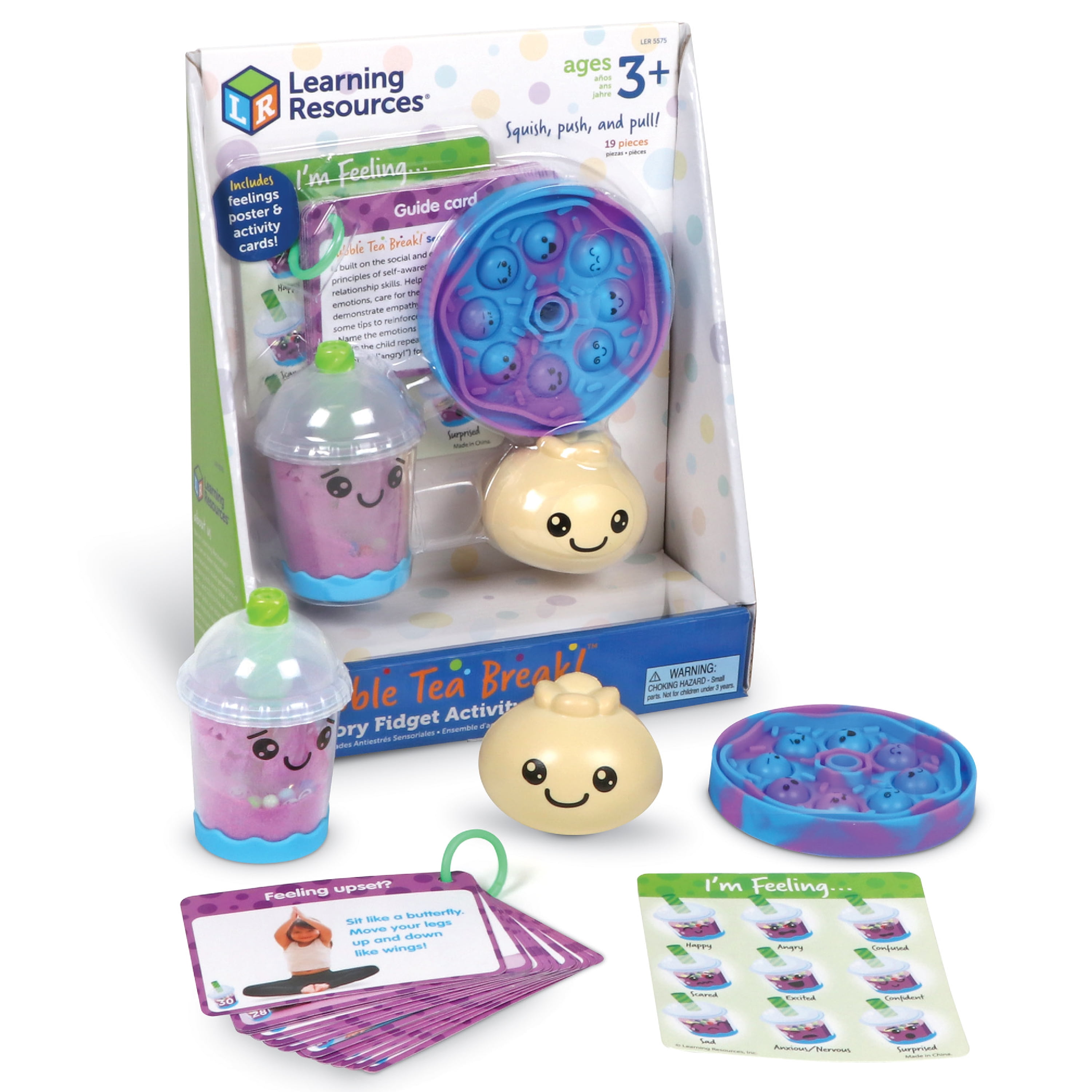 Learning Resources Bubble Tea Break! Sensory Fidget Activity Set - 19 ...