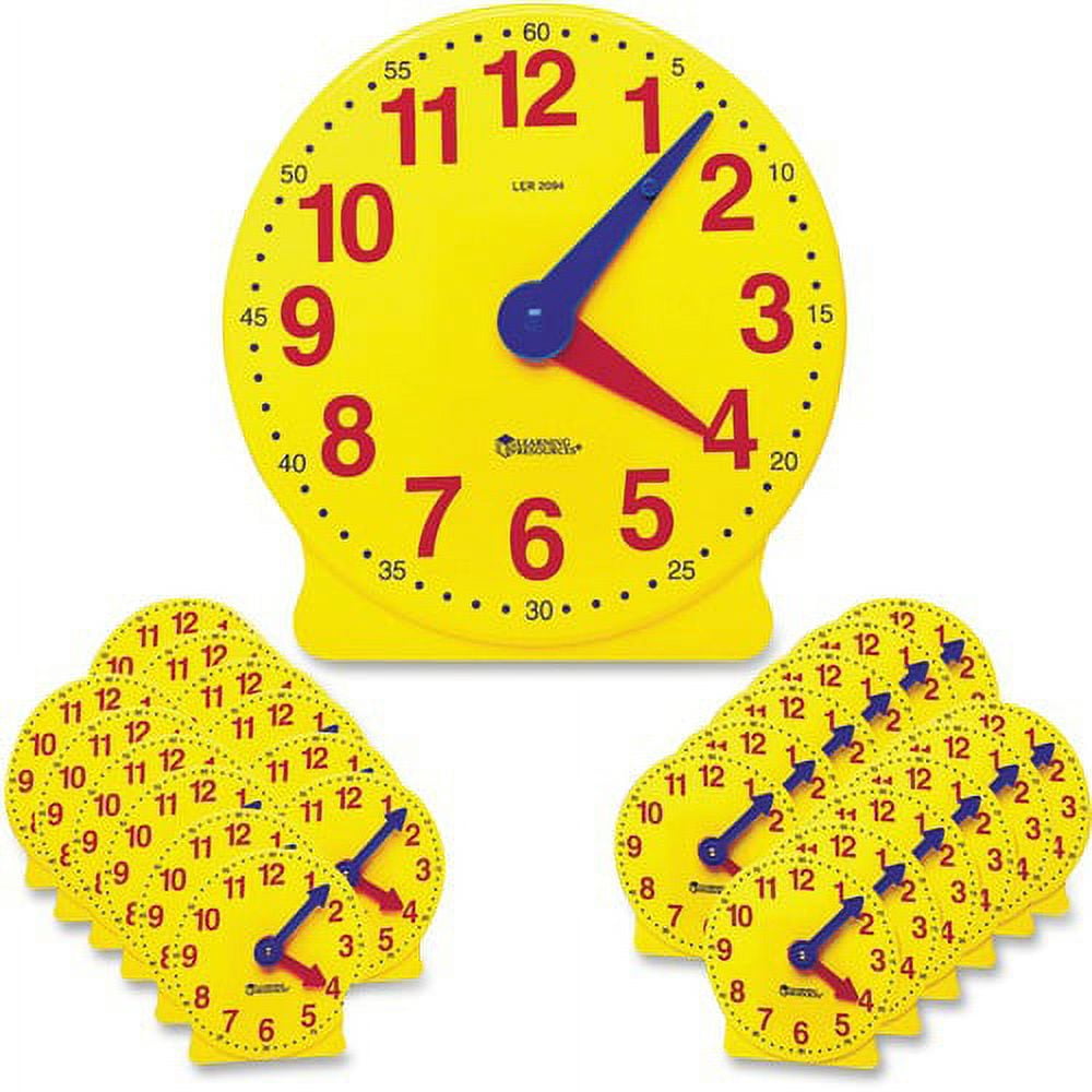 Learning Resources Classroom Clock Kit - Theme/Subject: Learning ...