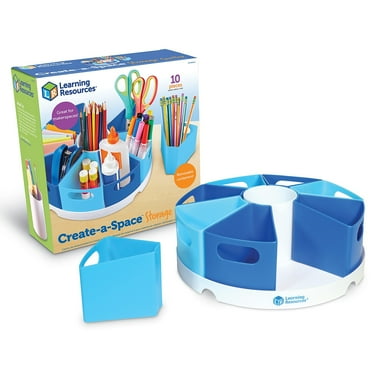 Learning Resources Create-A-Space Storage 10-piece Storage Center, Craft Organizer, Ages 6 ...