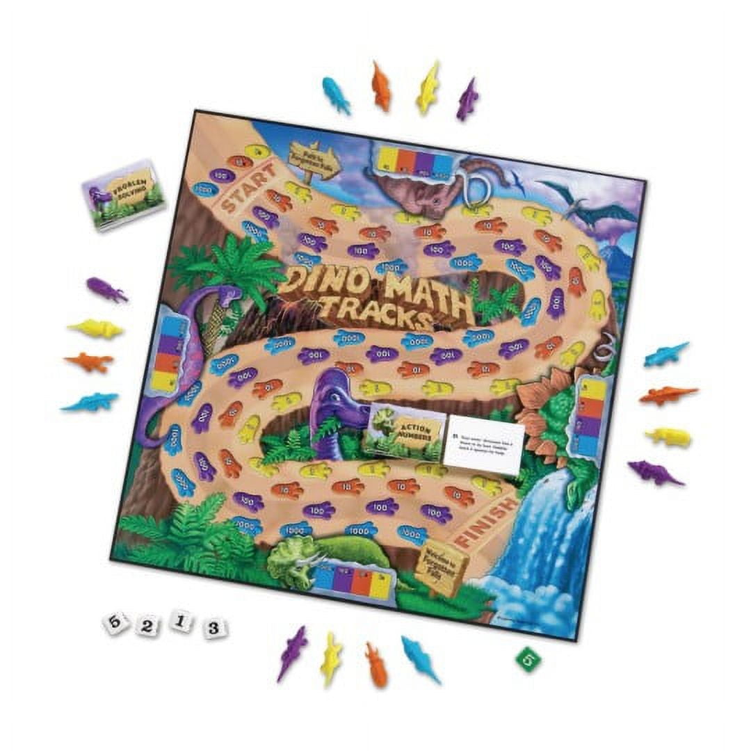 Learning Resources Dino Math Tracks Place Value Game - Walmart.com
