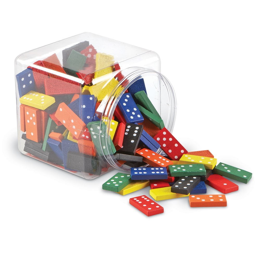 Learning Resources Double-Six Dominoes In Bucket, Math Manipulatives ...